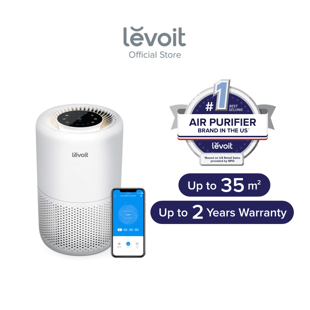 Levoit Core 200S Smart True HEPA Air Purifier - up to 35 sqm